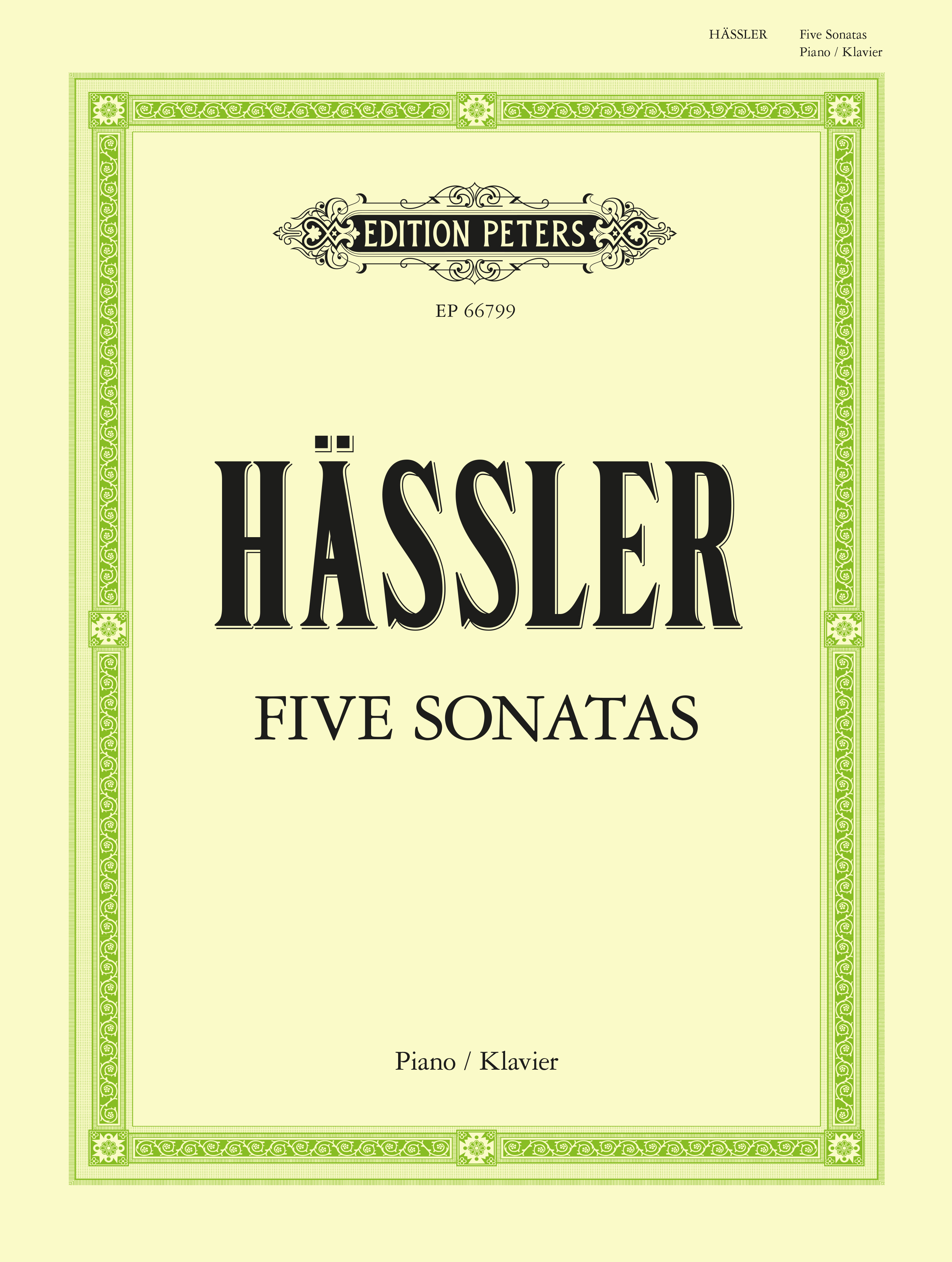 Hässler's 5 Sonatas | Faber Music