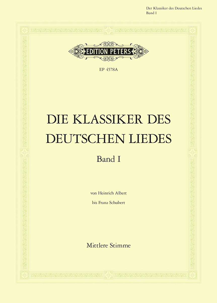 Classics of the German Lied | Faber Music