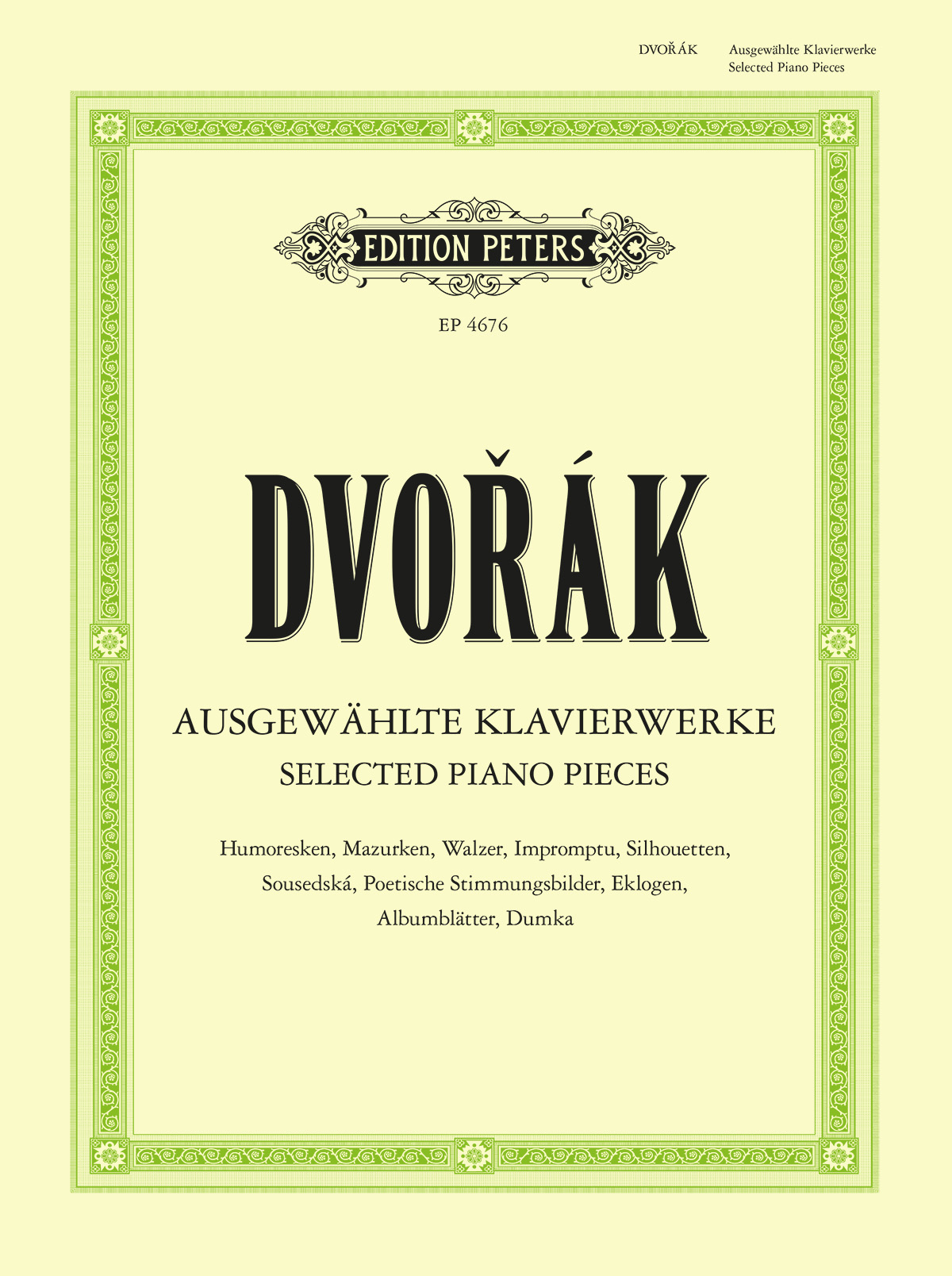 Dvořák's Album of Selected Pieces | Faber Music
