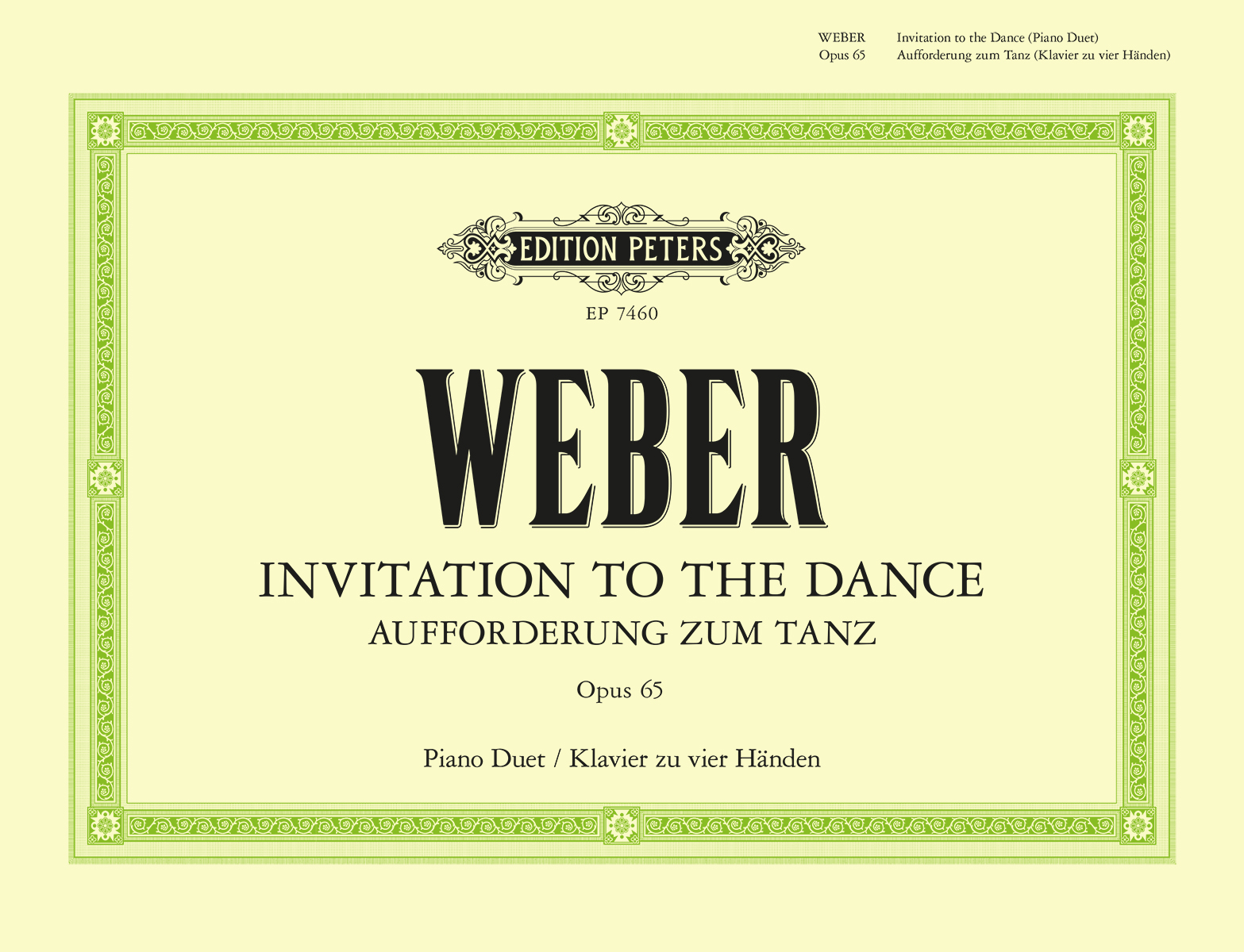 Weber Invitation to the Dance | Faber Music