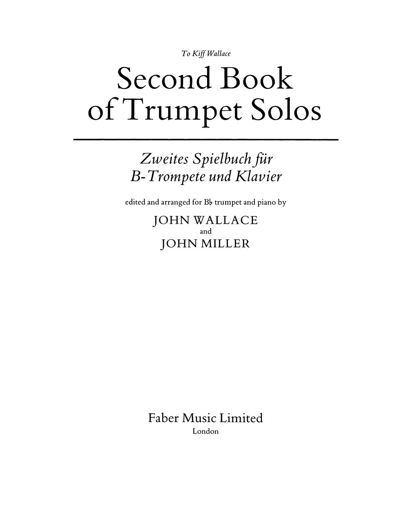 Second Book Of Trumpet Solos (Instrumental Solo) | Faber Music