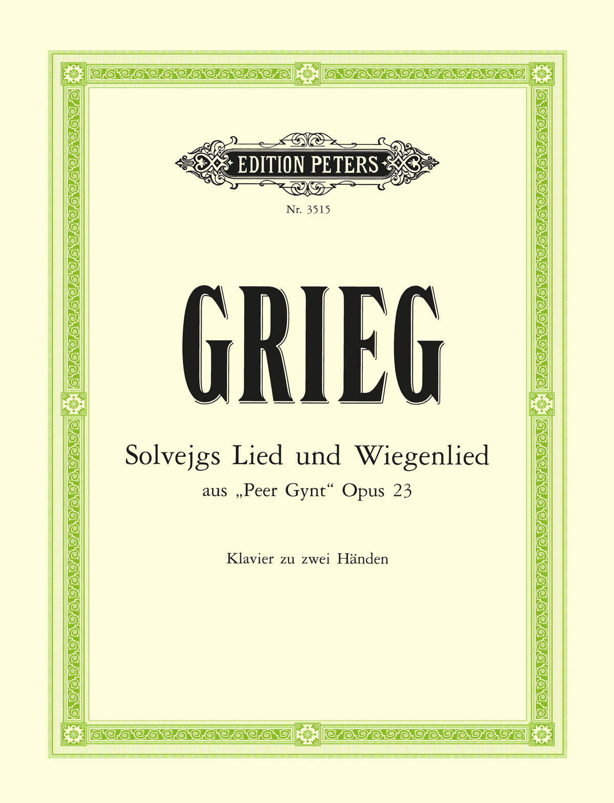 Grieg's Solveig's Song Op.55 No. 4 & Solveig's Cradle Song | Faber Music Grieg's Solveig's Song Op.55 No. 4 & Solveig's Cradle Song | Faber Music