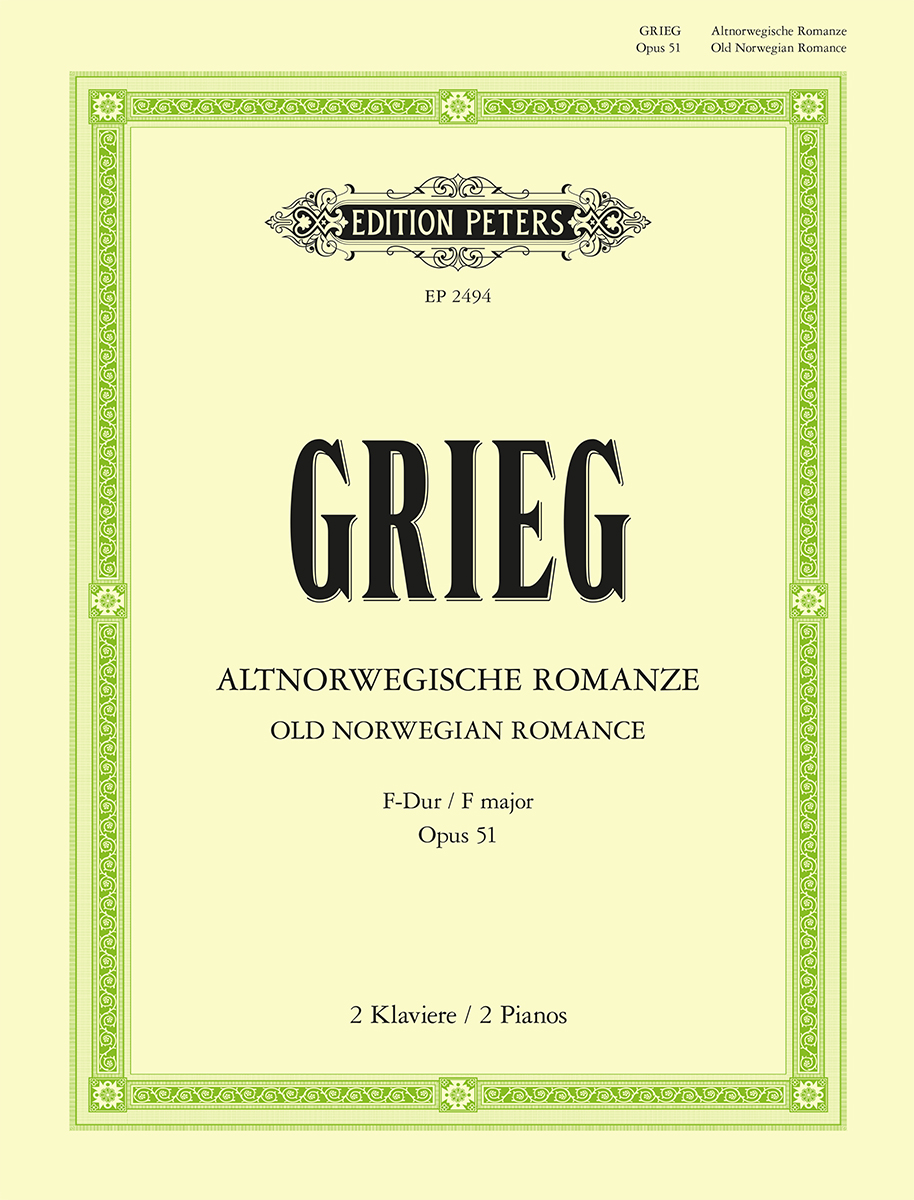 Grieg Old Norwegian Romance Op. 51 2 pianos | Faber Music