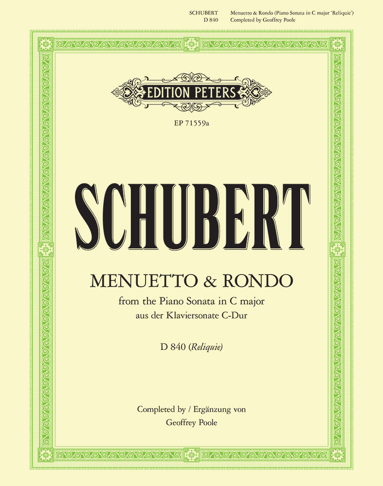 Schubert Menuetto & Rondo from Piano Sonata in C D840 | Faber Music