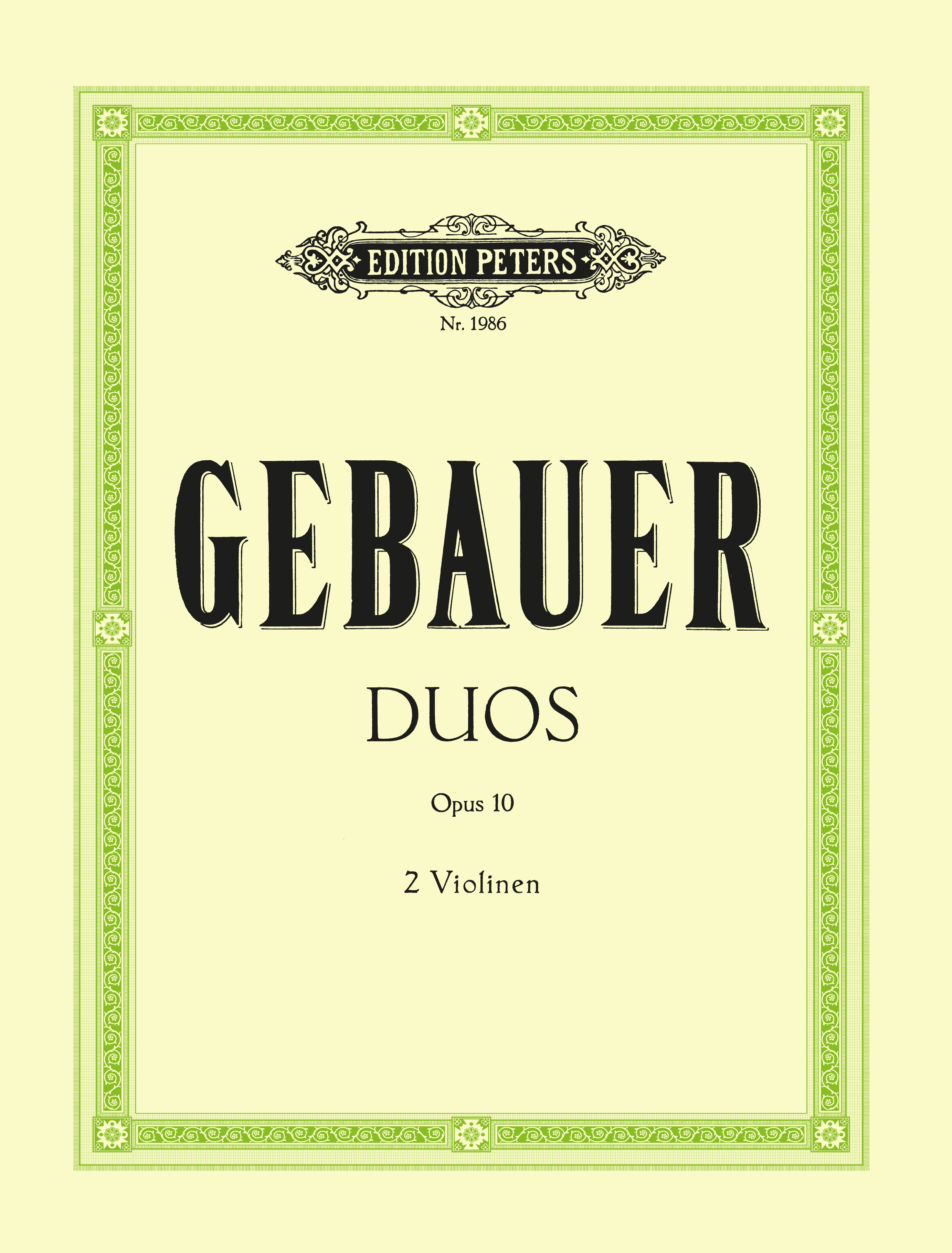 12 Easy Duets For Two Violins Op 10 Faber Music 1657