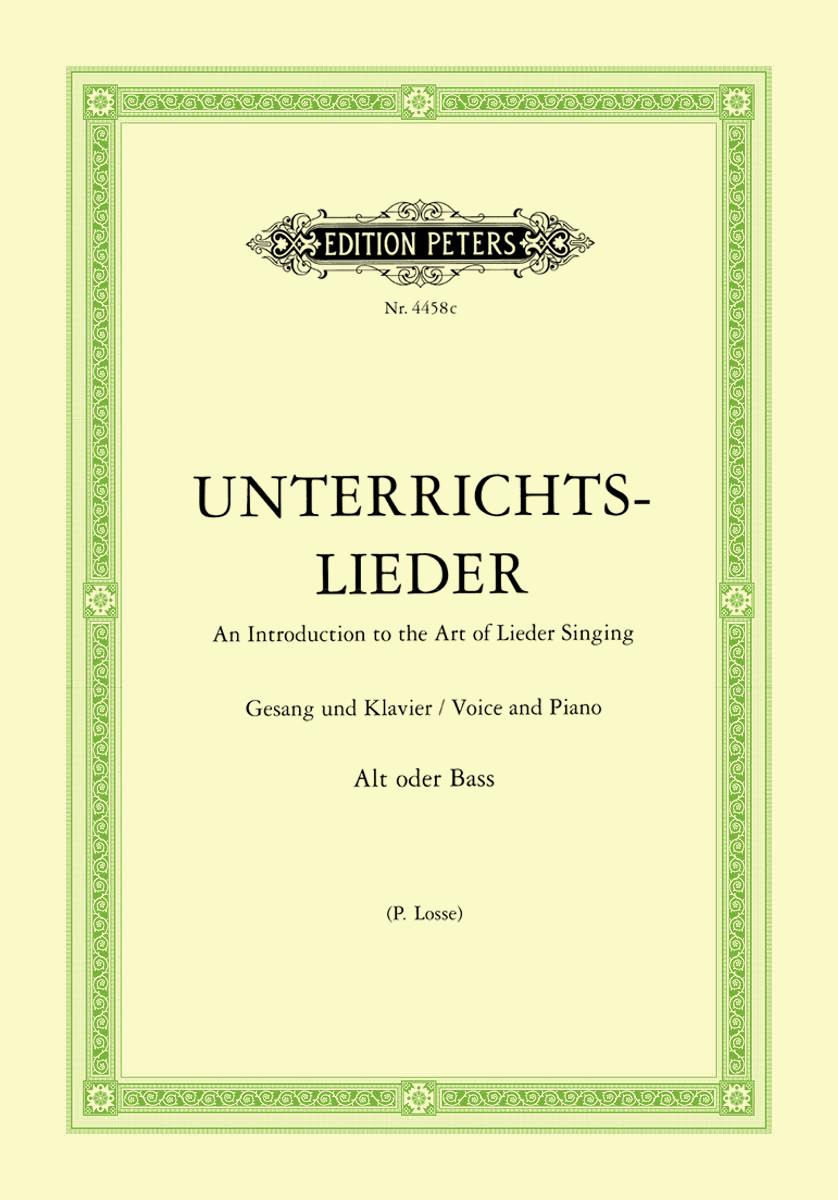 Album of 60 Lieder from Bach to Reger, ‘Unterrichts-Lieder’ | Faber Music
