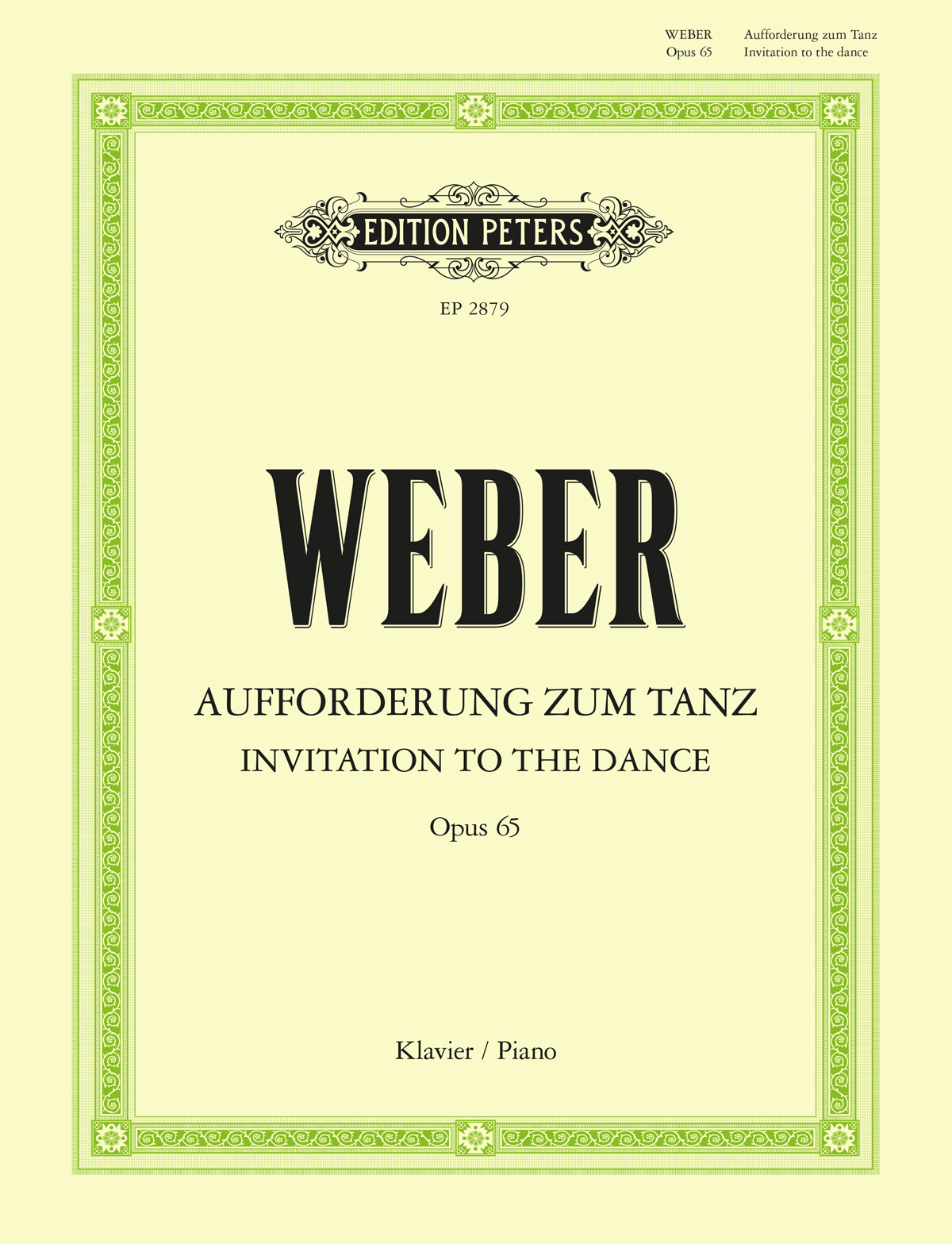 Weber Invitation to the Dance Op.65 | Faber Music