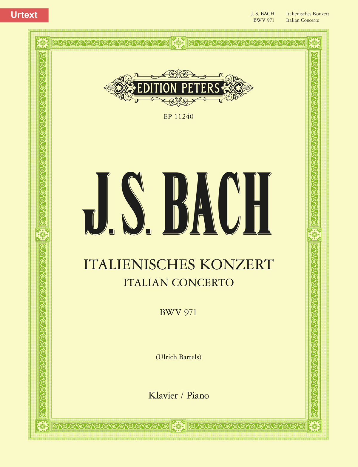 Italian Concerto BWV 971, Bach | Faber Music