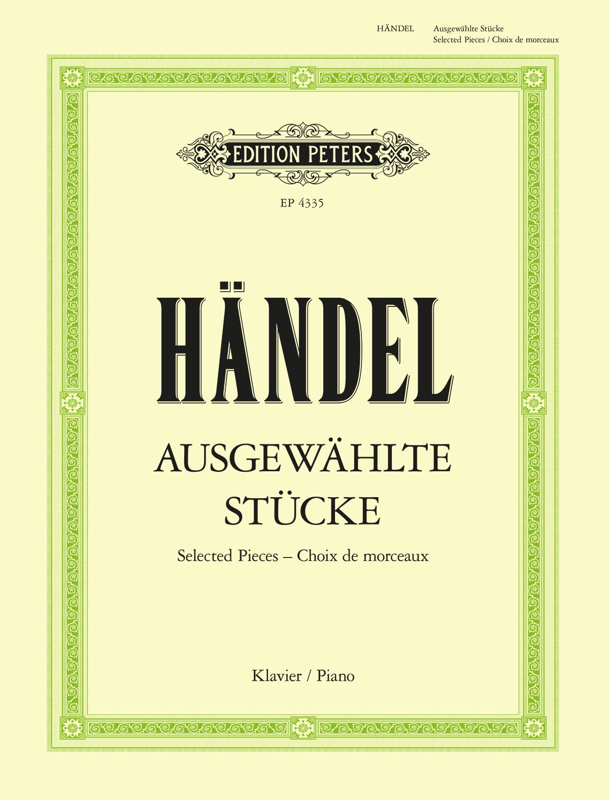 Handel Album of 10 Original Pieces | Faber Music