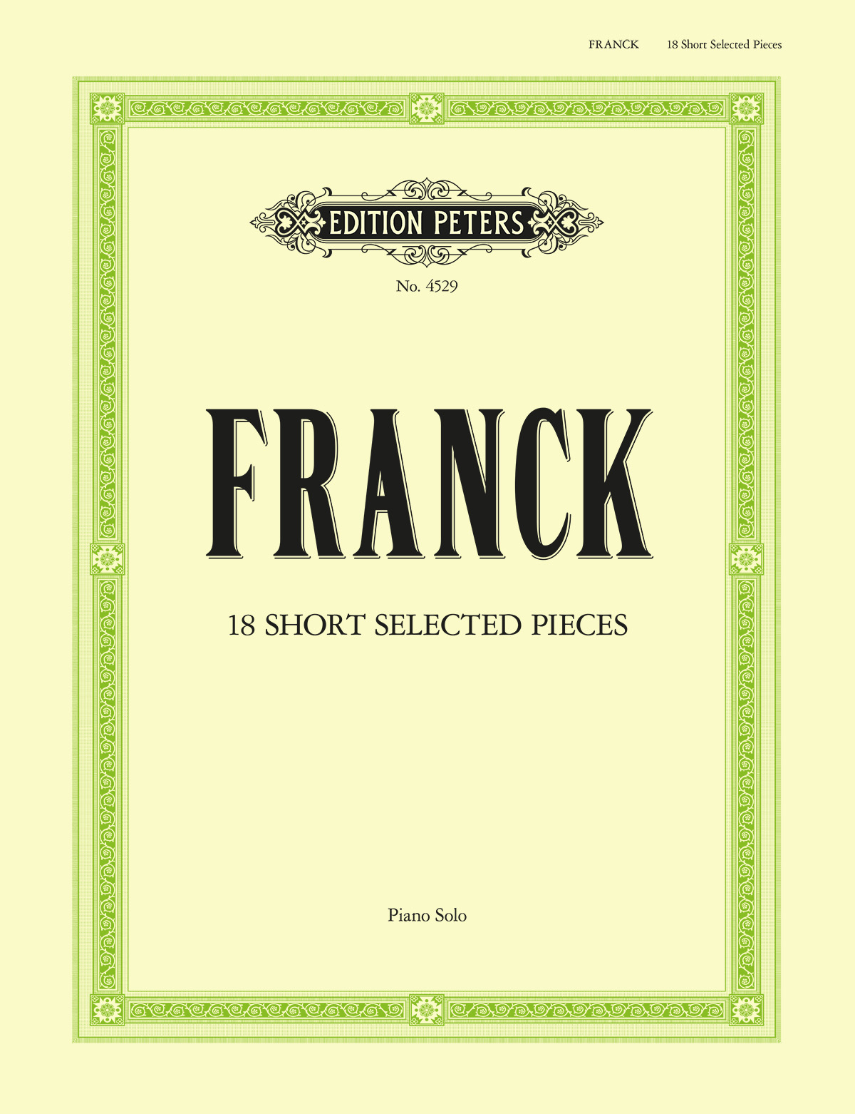 César Franck's 18 Short Selected Pieces in progressive order | Faber Music