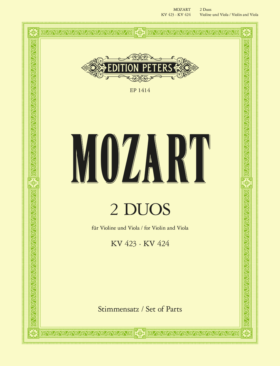 Mozart Duos in G & B flat; K423 & K424 | Faber Music