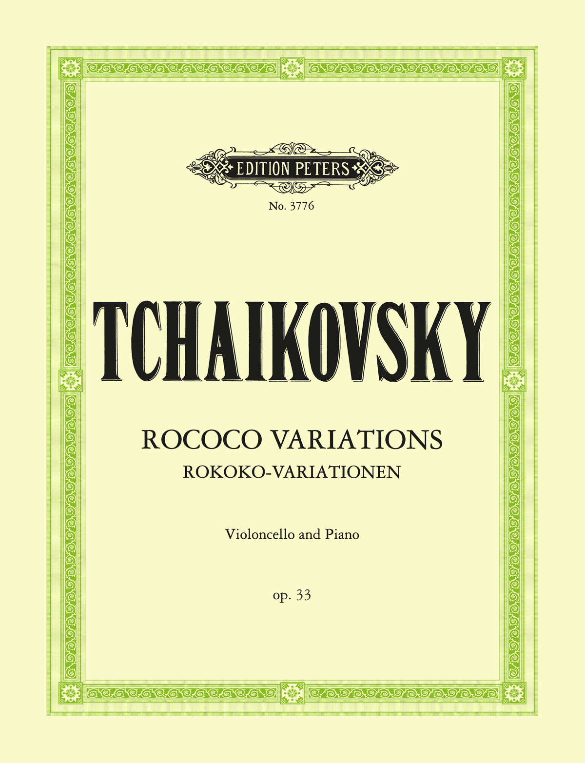 Rococo Variations Op.33, Tchaikovsky | Faber Music