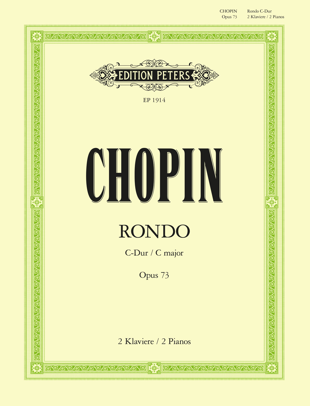 Rondo in C for 2 pianos Op.73 | Faber Music